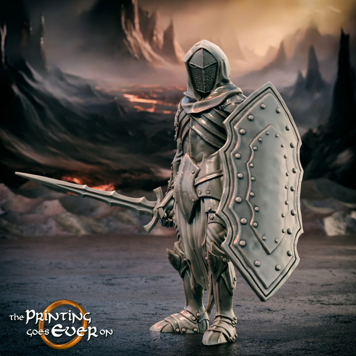 3D Printable Shadow Knight - Model A - Presupported by The Printing ...