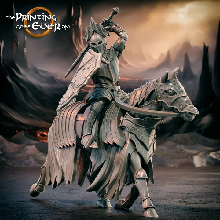 3D Printable Shadow Knight - Mounted - Model D - Presupported by The ...