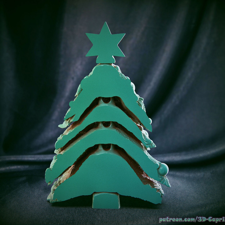 3D Printable Flexy Christmas tree by Yog3D