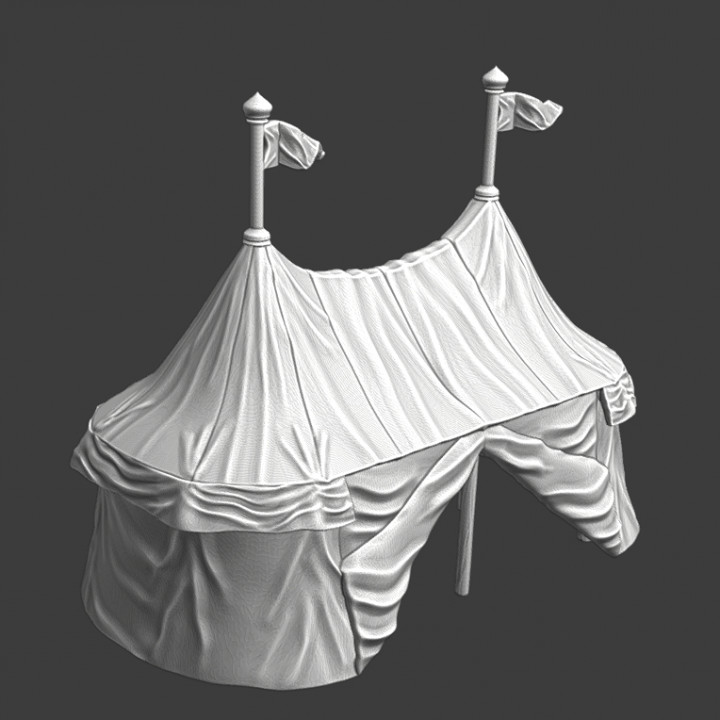 3D Printable Wargaming props - Medieval Command Tent by Northern ...