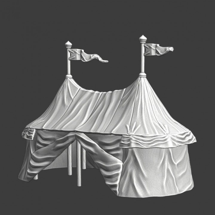 3D Printable Wargaming props - Medieval Command Tent by Northern ...
