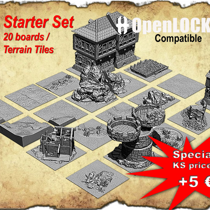 3D printable terrain tiles for fantasy, historical & sci-fi Campaign ...