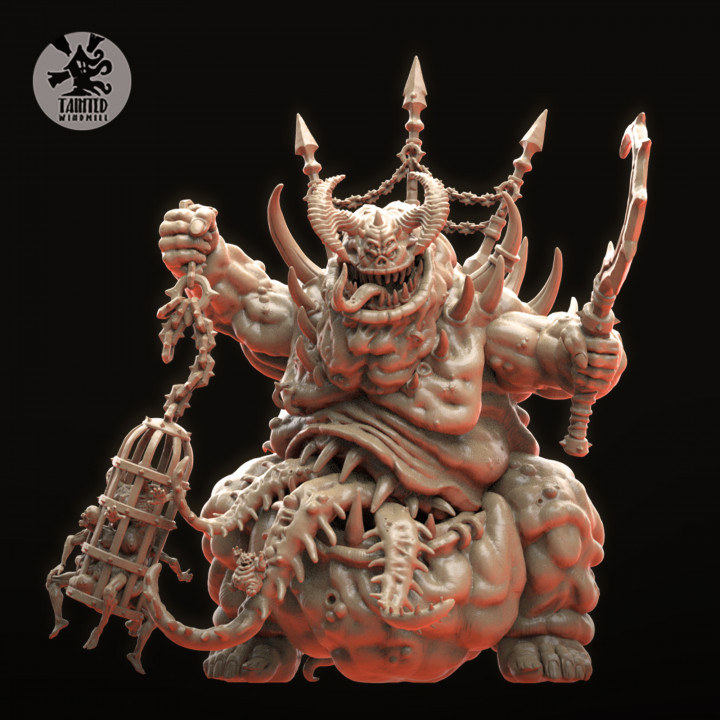 3D Printable Great Decay Daemonic Lord by Tainted Windmill