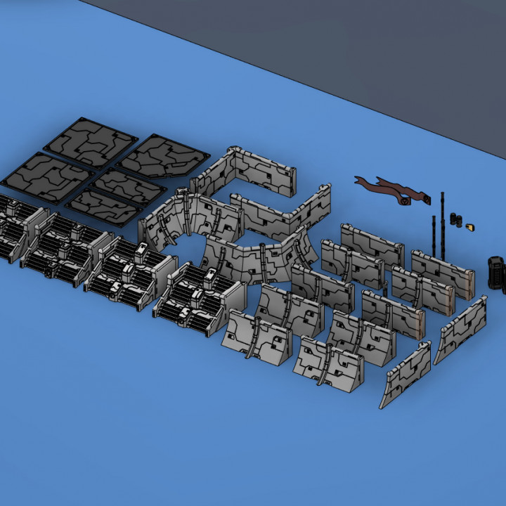 3D Printable Voroni Collective - Elevated Platforms by Alex