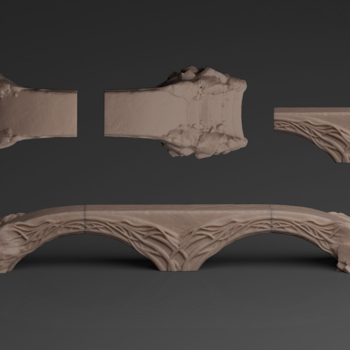 3D Printable Elven forest bridge by The Mines