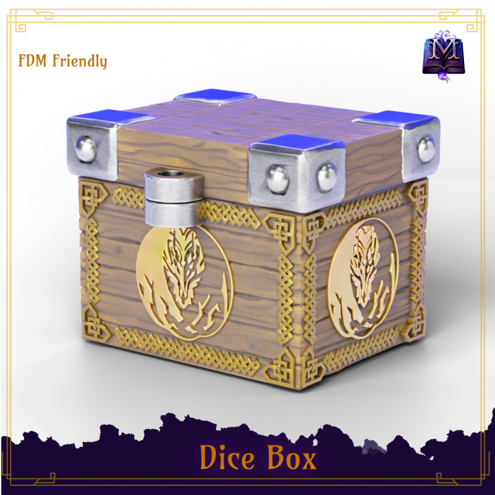 3D Printable Dice Box by Mystic Makers Miniatures