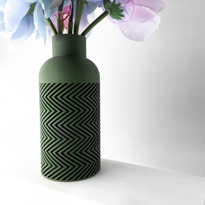 3D Printable The Sember Vase, Modern and Unique Home Decor for Dried ...