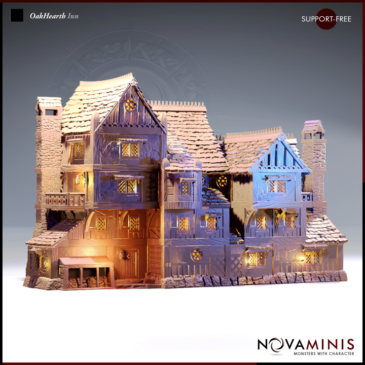 3D Printable OakHearth Inn by NOVAMINIS