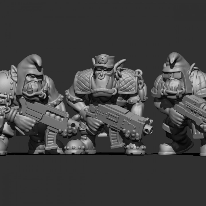 3D Printable EvilMoonBoltgunBoys by Trollet Miniatures