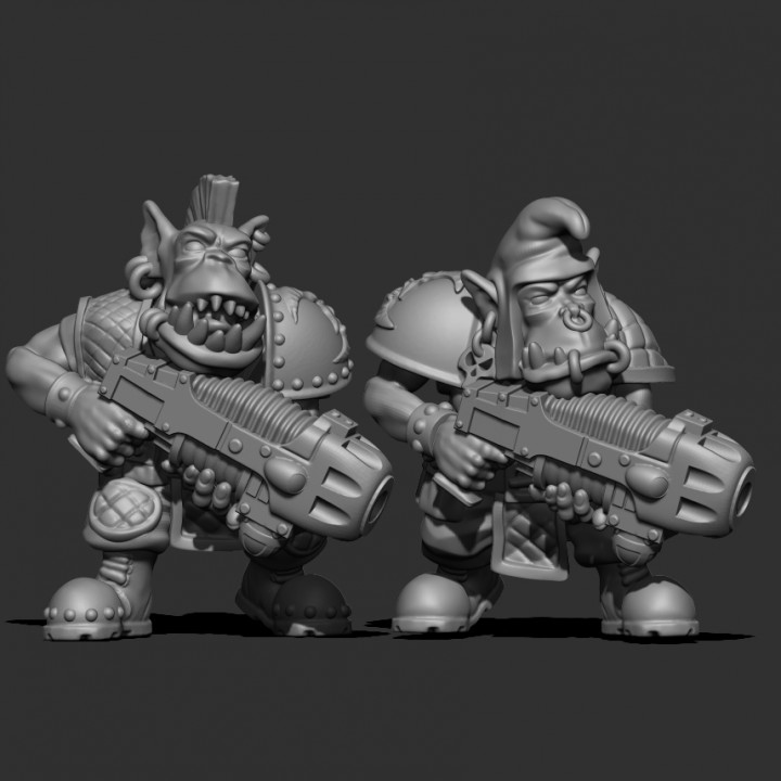 3D Printable EvilMoonBoltgunBoys by Trollet Miniatures