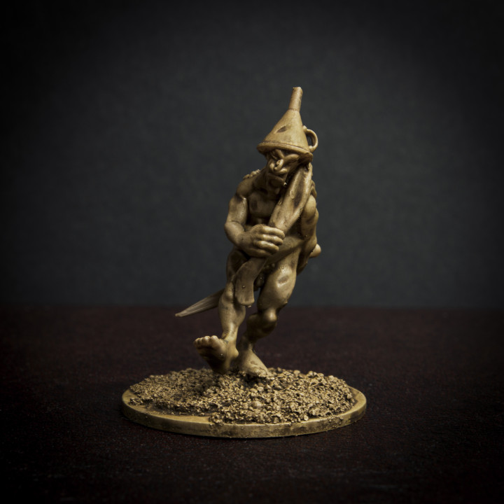 3D Printable House Pixie - Cone Head by Knucklebones Miniatures