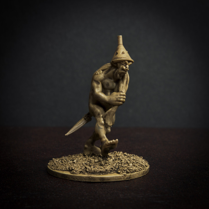 3D Printable House Pixie - Cone Head by Knucklebones Miniatures