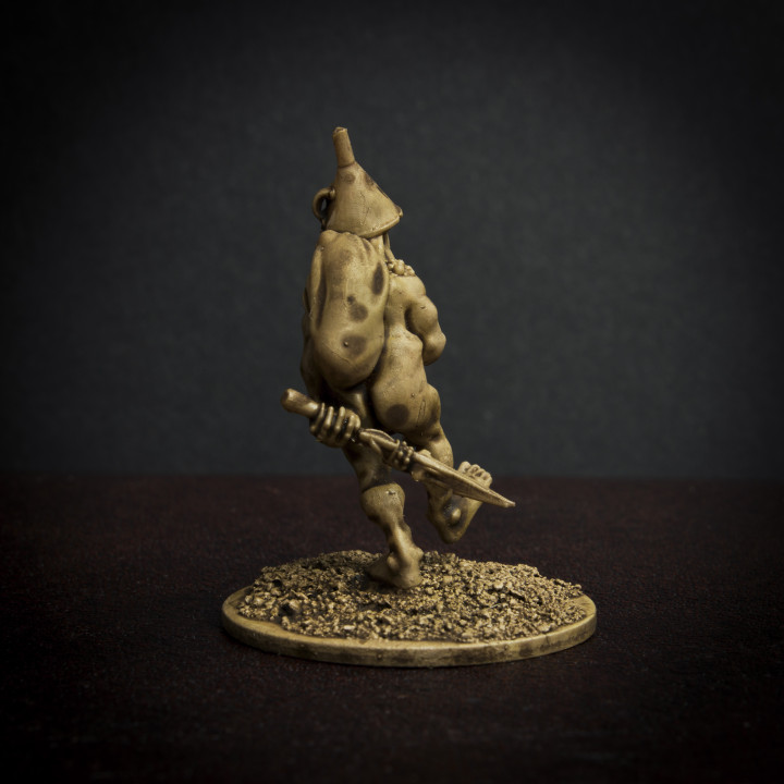 3D Printable House Pixie - Cone Head by Knucklebones Miniatures