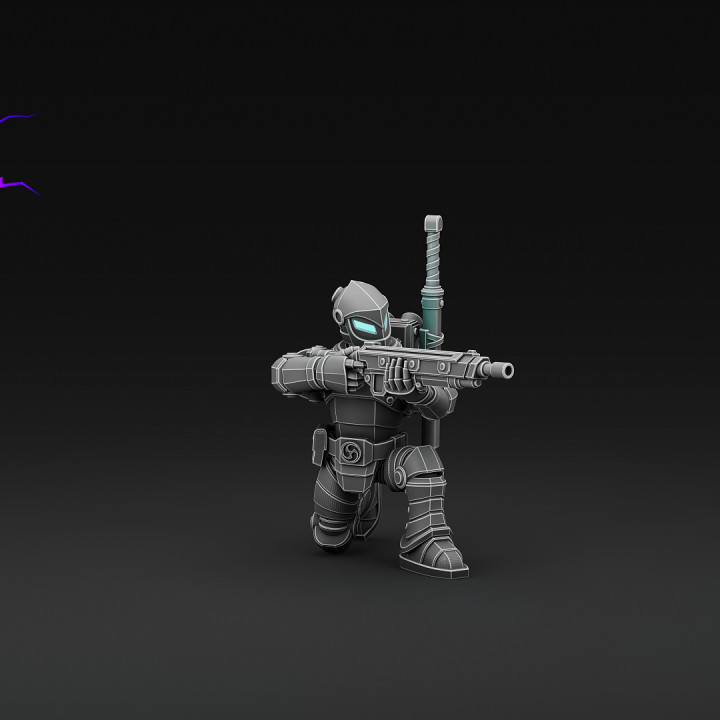 3D Printable [Legacy] Tempest Guardsmen Light Rifles by Beyond Space