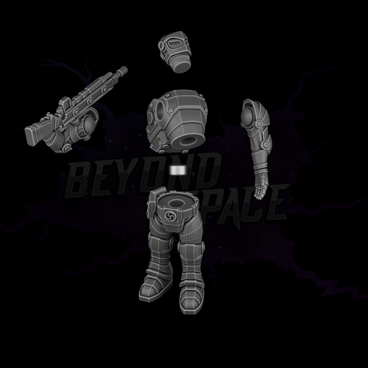 3D Printable [Legacy] Tempest Guardsmen Light Rifles by Beyond Space