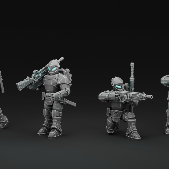 3D Printable [Legacy] Tempest Guardsmen Light Rifles by Beyond Space