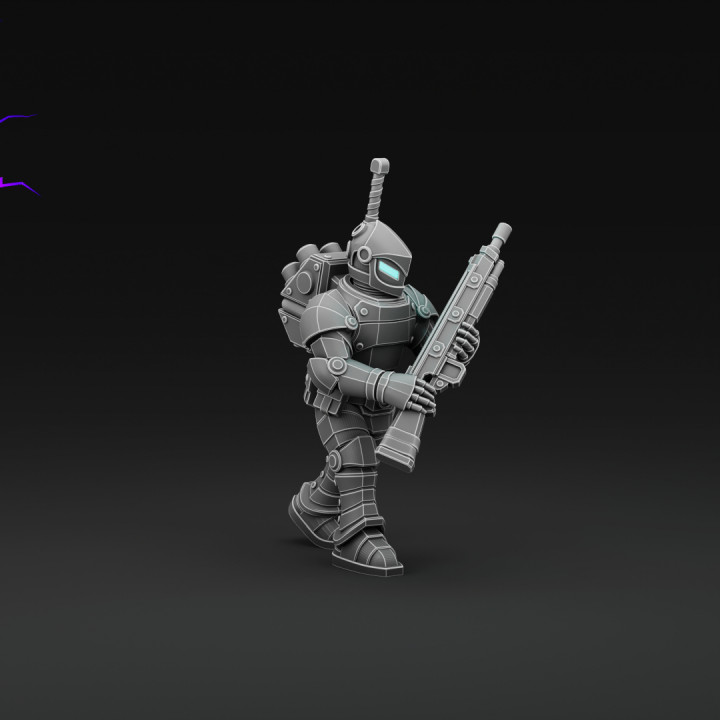 3D Printable [Legacy] Tempest Guardsmen Light Rifles by Beyond Space