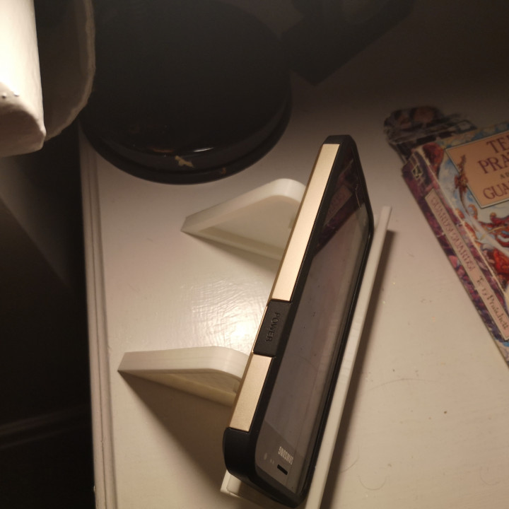 3D Printable Bedside Mobile Phone Holder by Stuart Bateman