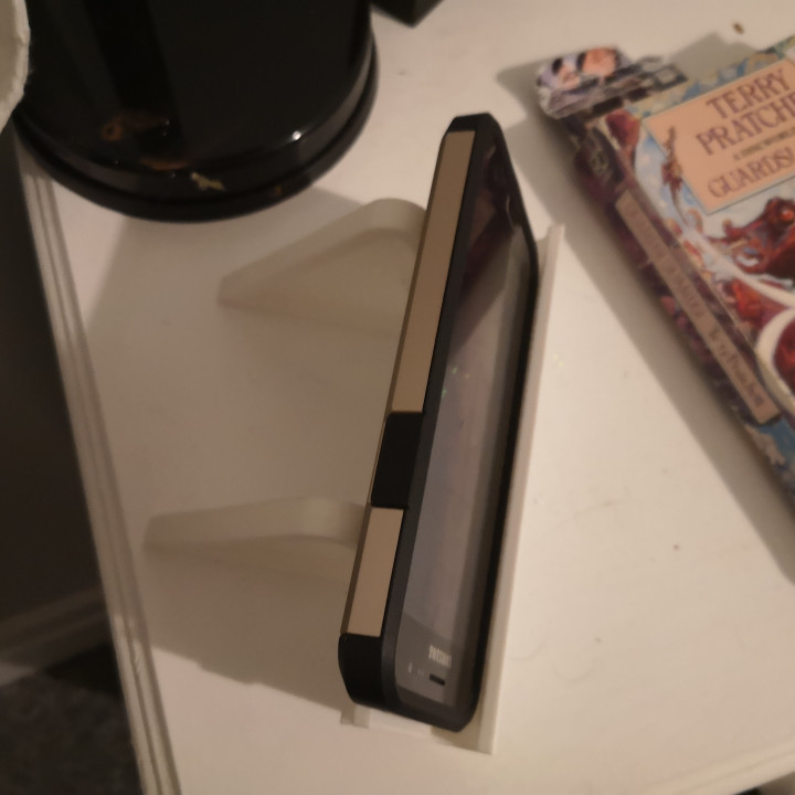 3D Printable Bedside Mobile Phone Holder by Stuart Bateman