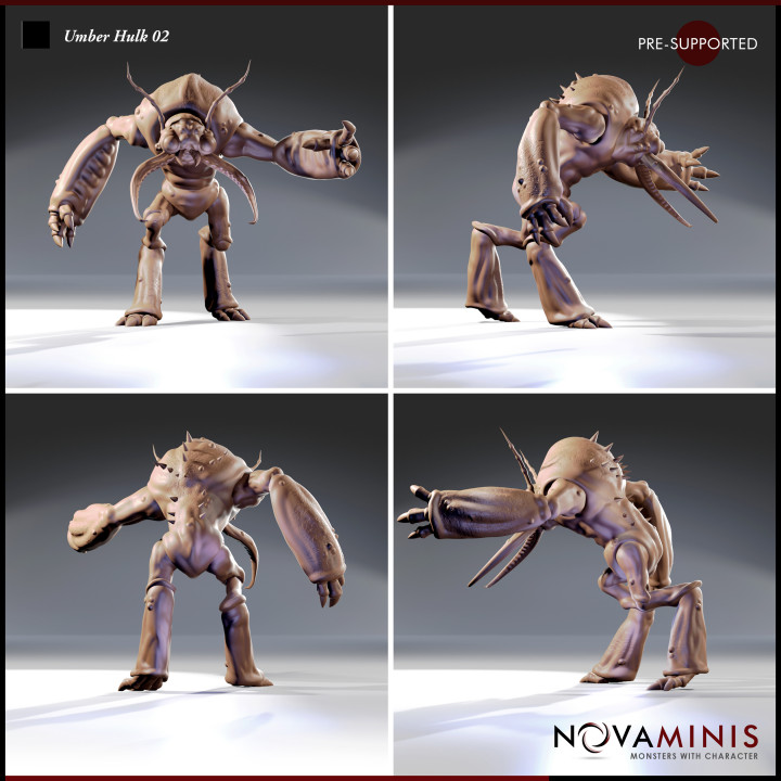 3D Printable Umber Hulk 02 by NOVAMINIS