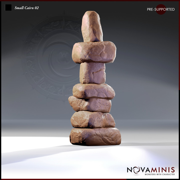 3D Printable Small Cairn 02 by NovaMinis