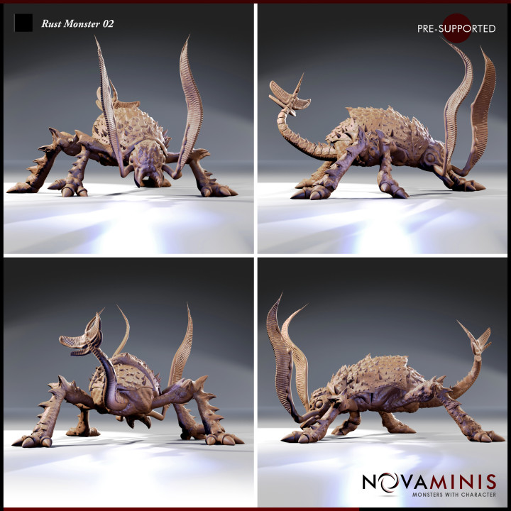 3D Printable Rust Monster 02 by NovaMinis