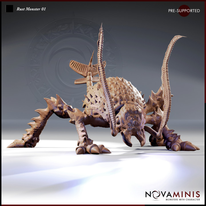 3D Printable Rust Monster 01 by NOVAMINIS