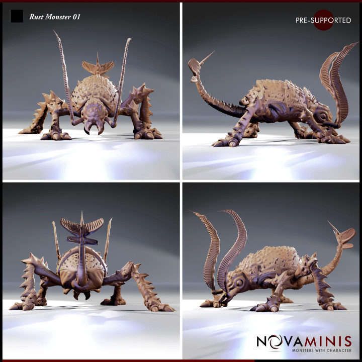 3D Printable Rust Monster 01 by NOVAMINIS