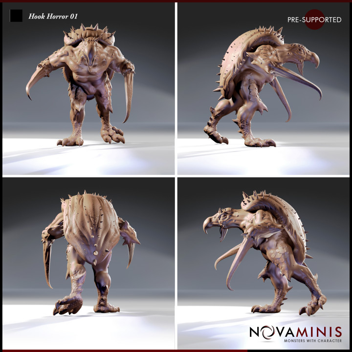 3D Printable Hook Horror 01 by NOVAMINIS
