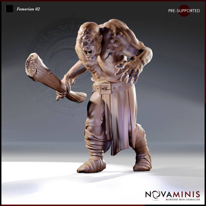 3D Printable Fomorian 02 by NOVAMINIS