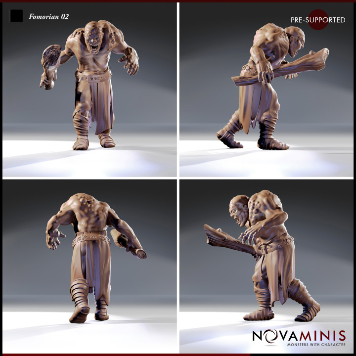 3D Printable Fomorian 02 by NOVAMINIS
