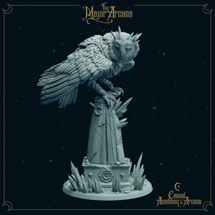 3D Printable Tylluan, the Watcher - Giant Owl by The Major Arcana