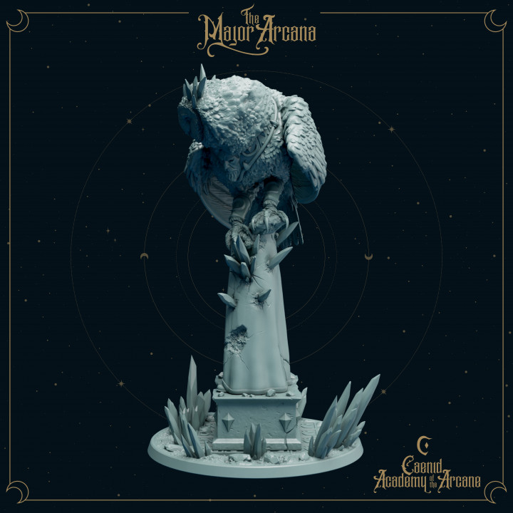 3D Printable Tylluan, the Watcher - Giant Owl by The Major Arcana