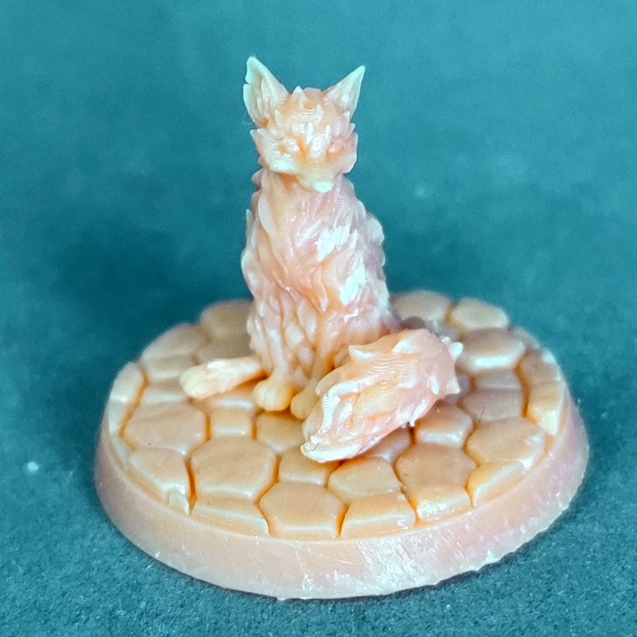 3D Printable Freya, a fox familiar by Awkward Penguin's Minis