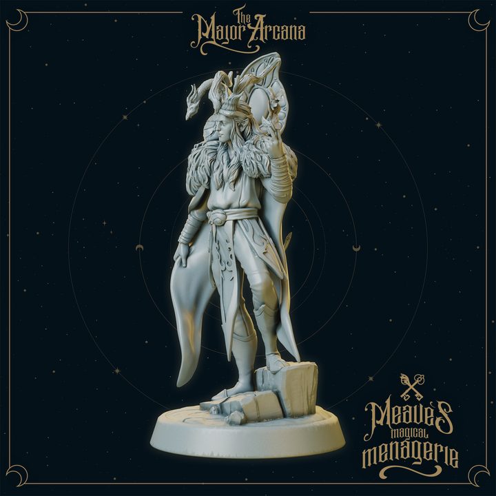 3D Printable The Autumn King - Wood Elf Wizard by The Shattered Realms