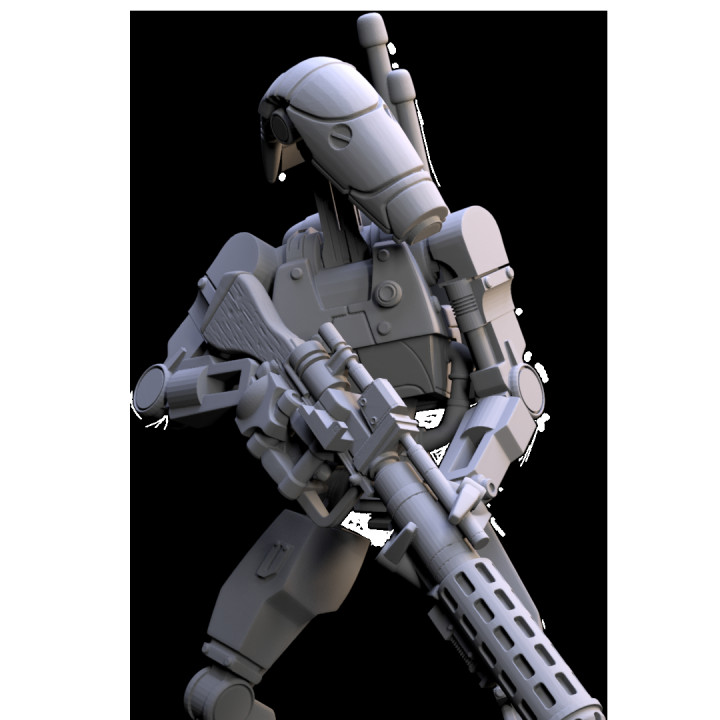 3D Printable Heavy Battle Droid Miniatures by Galactic Armory