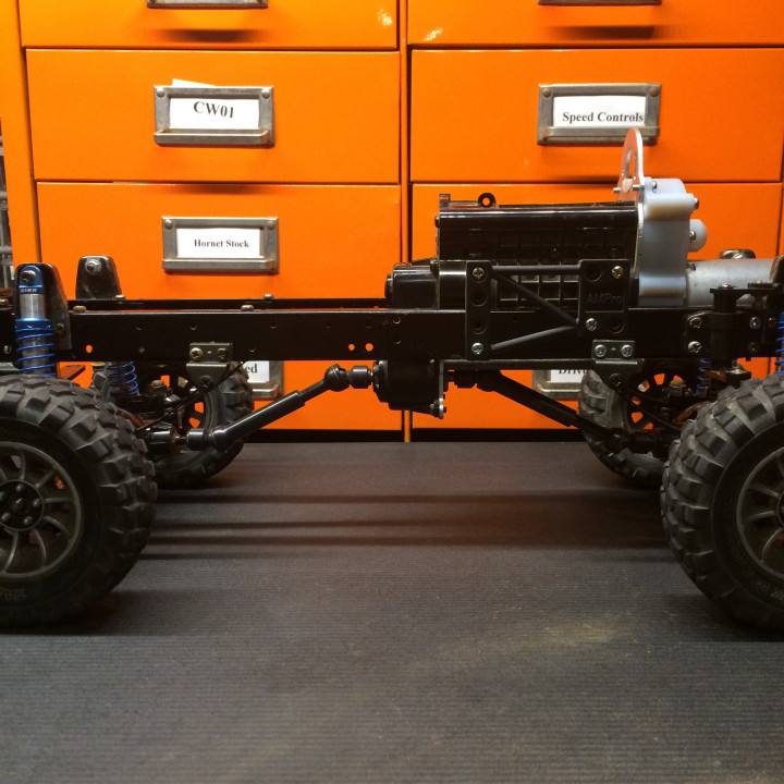 3D Printable Tamiya High-Lift Series Transmission Lift Kit by AMPro ...