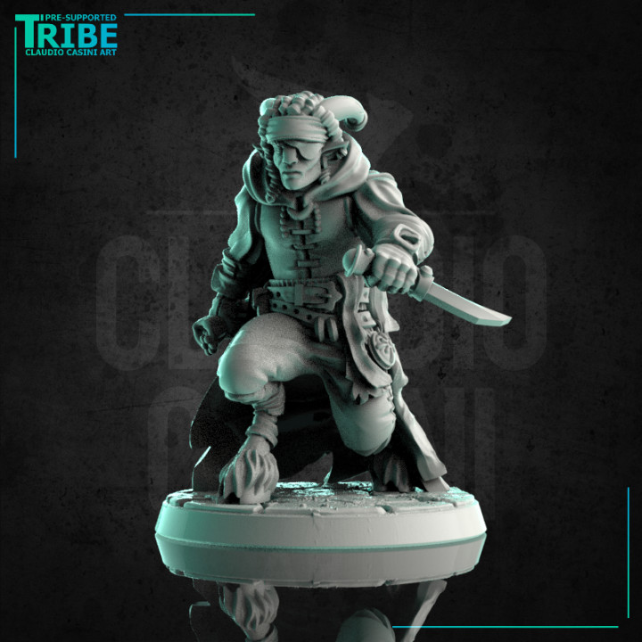 3D Printable (0184)Male satyr faun thief thief assassin pirate with ...