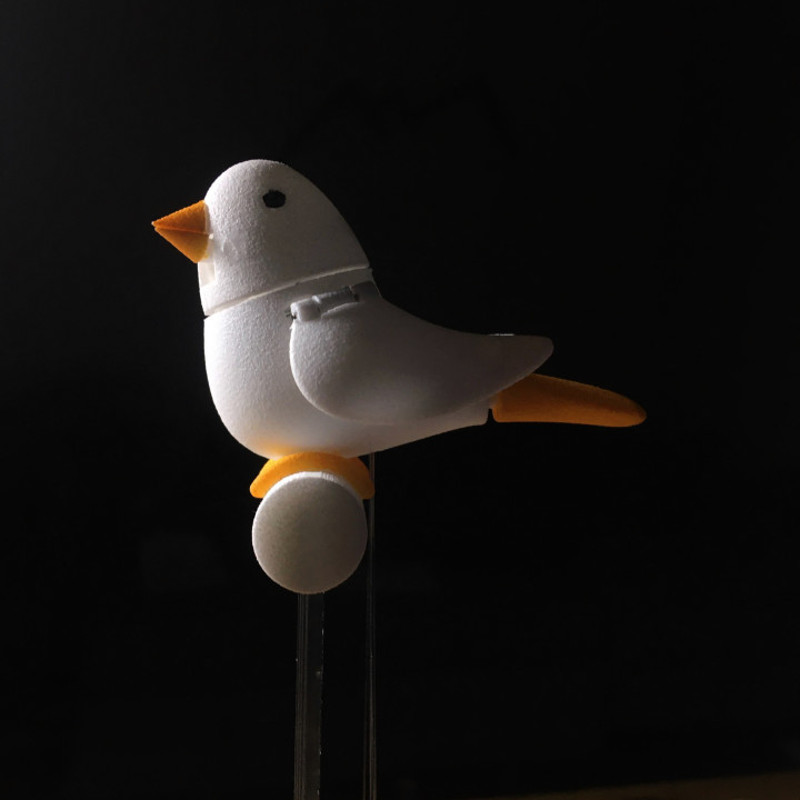 3D Printable Bird Puppet Automaton 2023 by Nicolas Besuchet