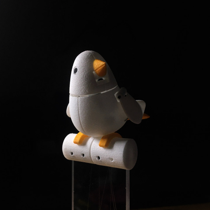 3D Printable Bird Puppet Automaton 2023 by Nicolas Besuchet