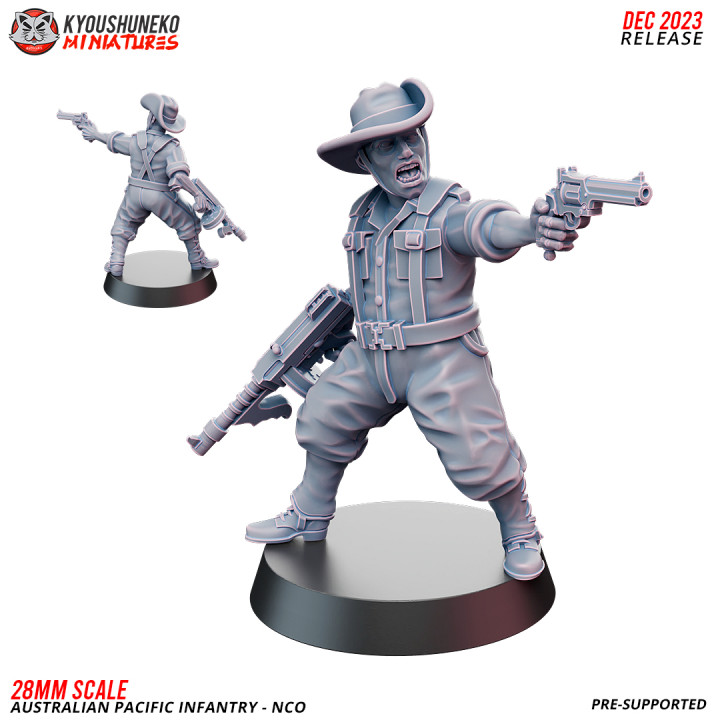 3D Printable NCO - Australian Pacific Infantry ww2 by Kyoushuneko ...