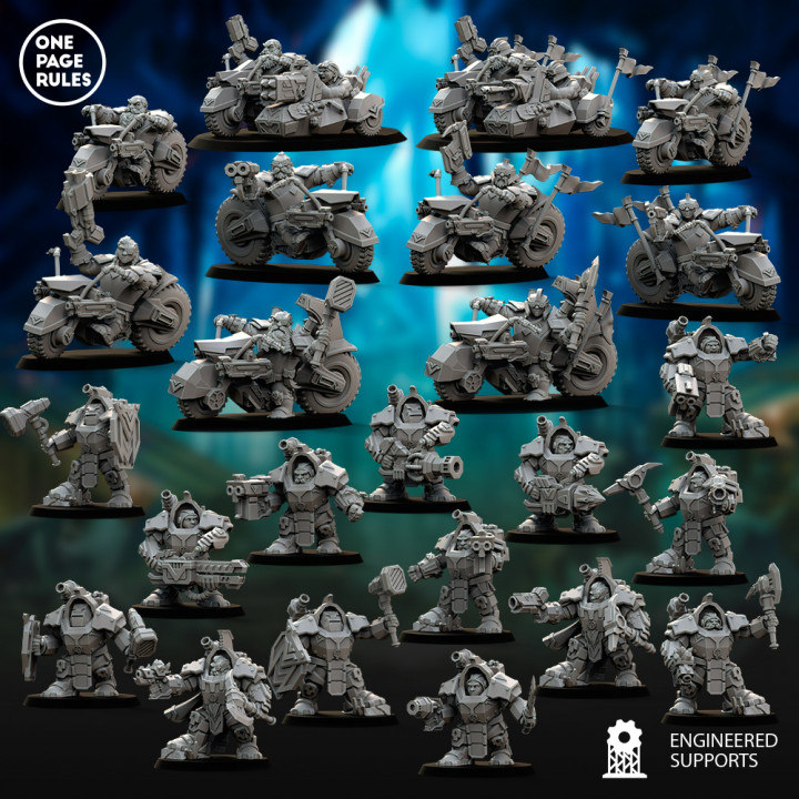 3D Printable Dwarf Guilds - Release #4 by One Page Rules