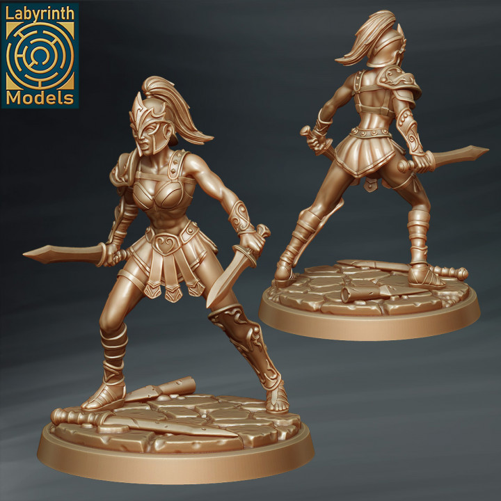 3D Printable Velites Gladiators - 32mm scale by Labyrinth Models