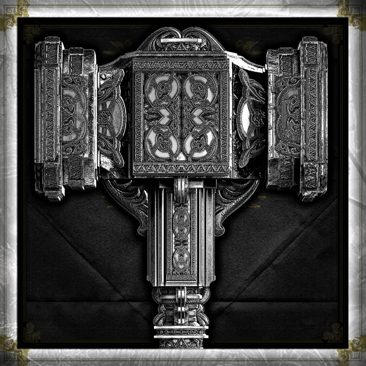3D Printable The Dwarven War Hammer 1:1 by Dungeon Master