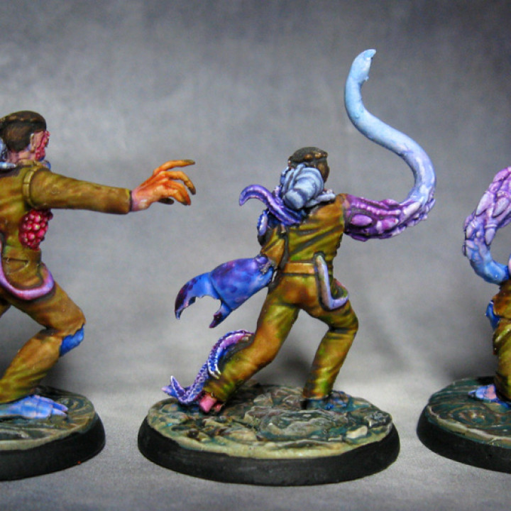 3D Printable Corrupted Zombie Scientists (3) by AntiMatter Games