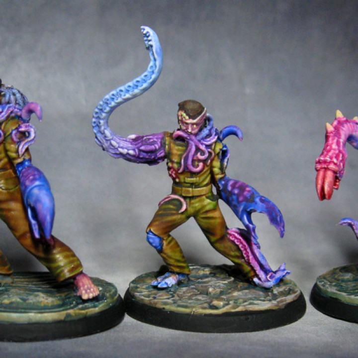 3D Printable Corrupted Zombie Scientists (3) by AntiMatter Games