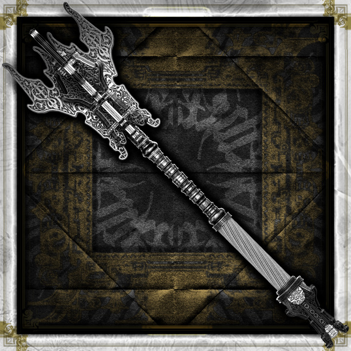 3D Printable The Royal Vanguard Mace 1:1 by Dungeon Master