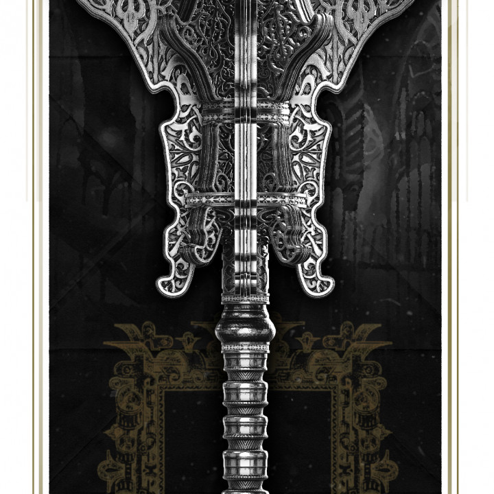 3D Printable The Royal Vanguard Mace 1:1 by Dungeon Master