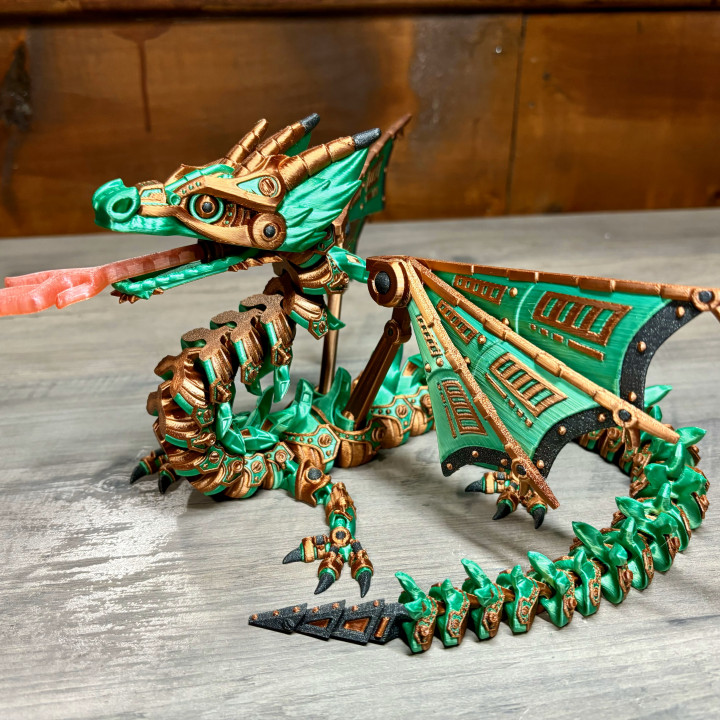 3D Print of Flexi Factory Mech Dragon by dcheath
