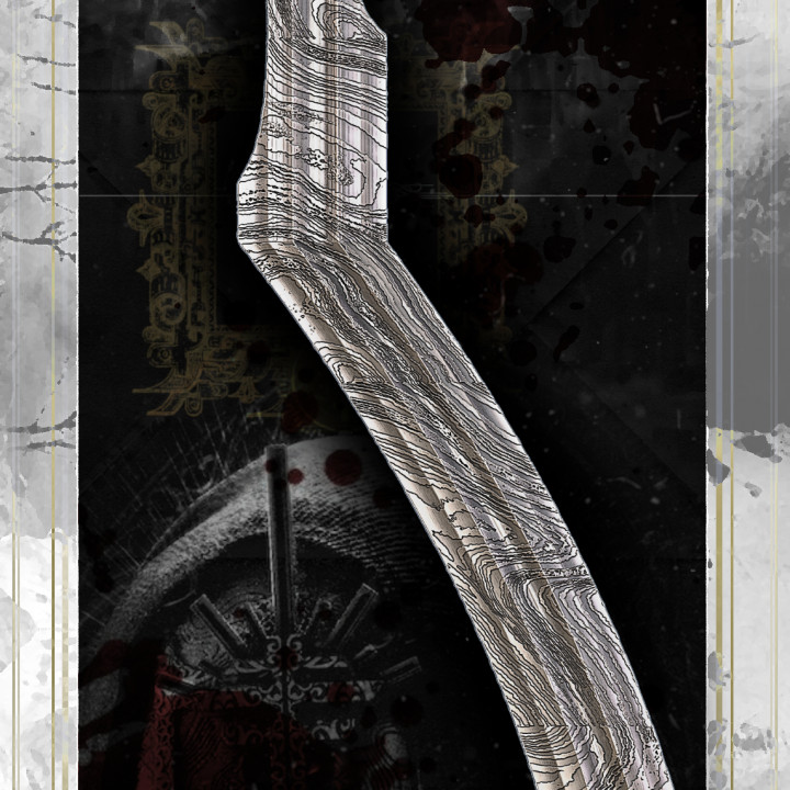 3D Printable The Heretics' Khopesh 1:1 (UPDATED 2.0) by Dungeon Master